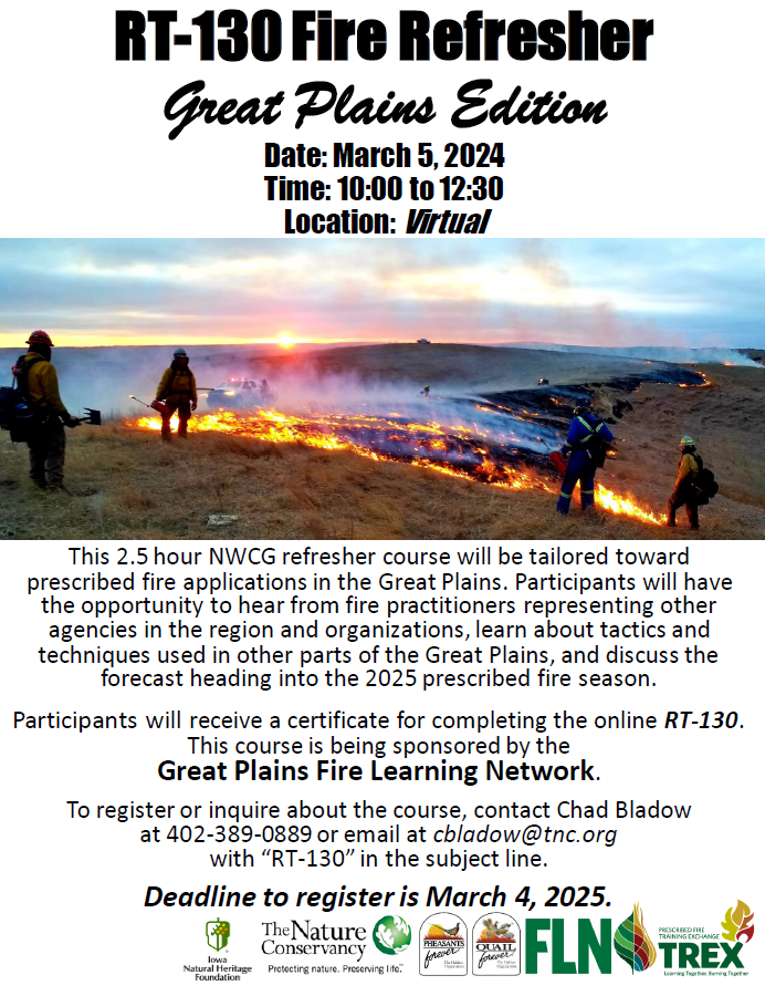 RT-130 Fire Refresher Great Plains Edition | Great Plains Fire Science ...